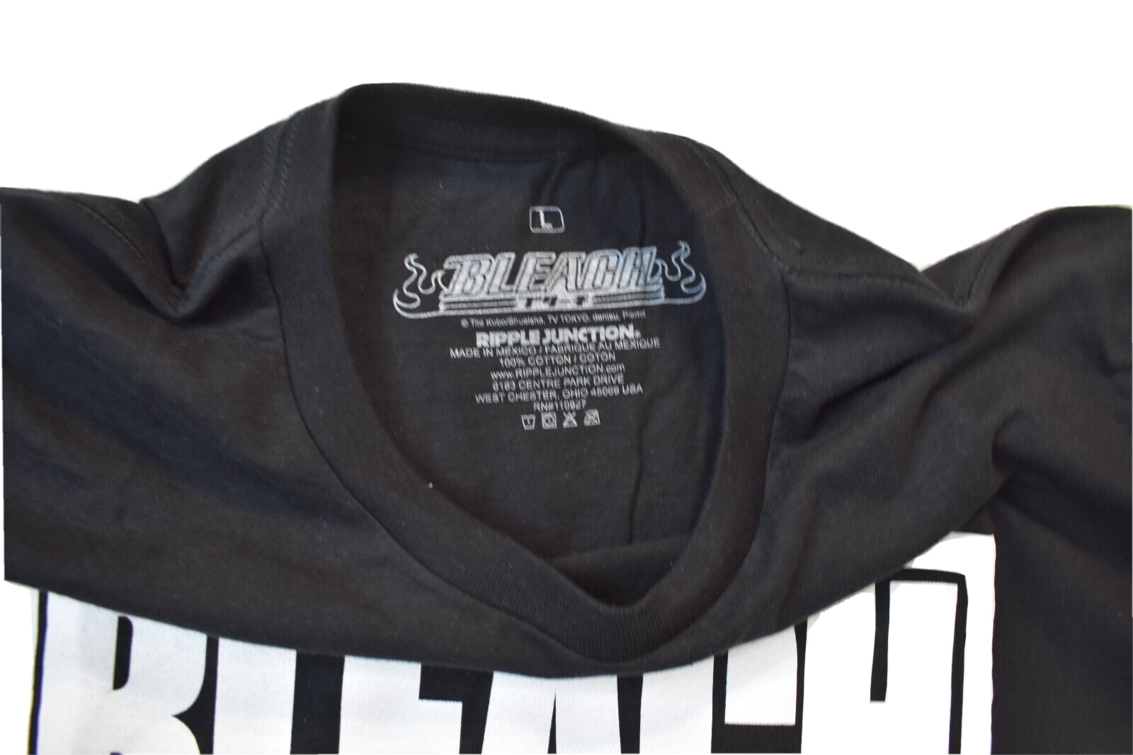 Ripple Junction Bleach Mens Ichigo Kurosaki Black Manga Shirt New L | eBay
