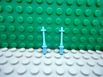 Lego mini figure 1 Pair of Medium Azure Snow Ski Poles NEW | eBay