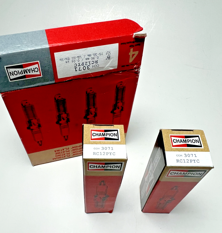 2 pc Champion Platinum 3071 Copper Plus Spark Plugs for RC12YC | eBay