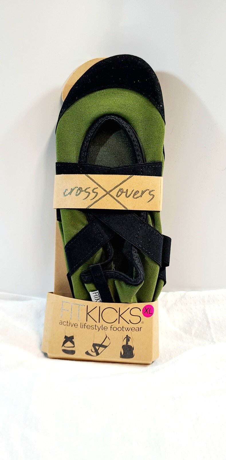 FitKicks Crossovers Womens Teen Footwear Shoes Yoga Water Walking Green ...