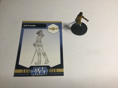 Jedi Crusader Star Wars Miniature with stat card | eBay Australia