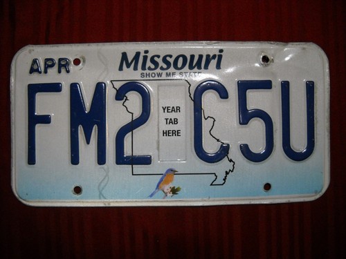 Missouri License Plate FM2 C5U Auto Car Man Cave Craft Rat Rod Garage ...