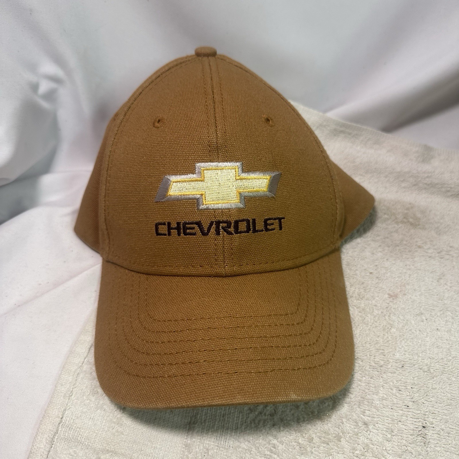 Chevrolet GM Snapback Logo Hat Chevy Tan - Gem