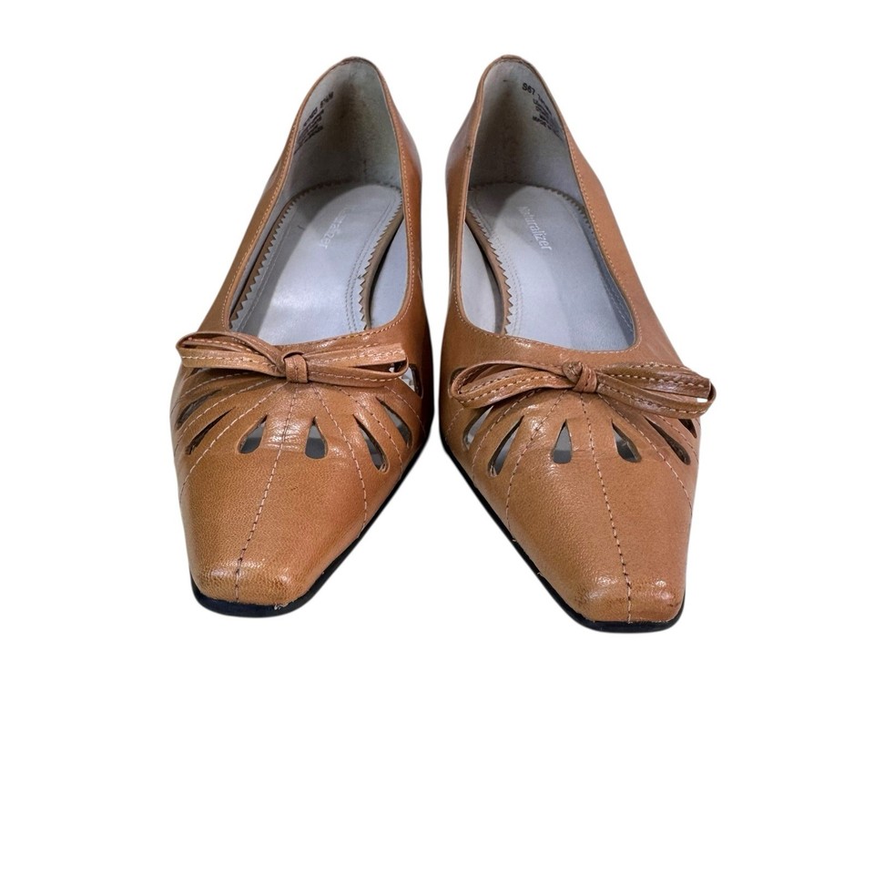 Naturalizer S67 741N03 Womens 8.5 M Tan Heels Shoes Leather Brazil | eBay
