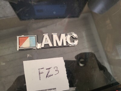 VINTAGE AMC PLASTIC STICK ON EMBLEM OEM ...BIN FZ3 | eBay