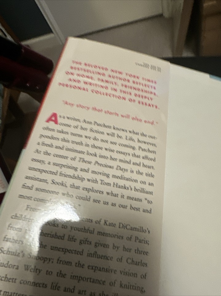 Ann Patchett Signed These Precious Days First 9780063092785| eBay
