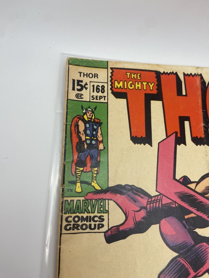 THOR #168 (Marvel 1969) Origin Of GALACTUS & 1st Appearance Of THERMAL ...