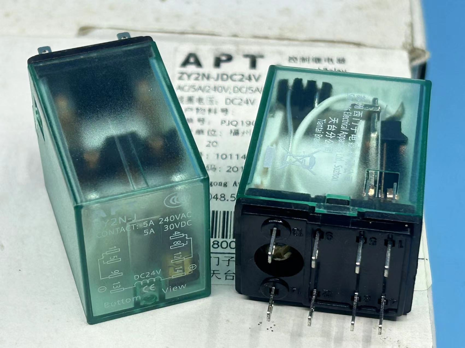 New ZY2N-J DC24V Intermediate Relay 5A 24VDC 8 Pins x 1pc | eBay