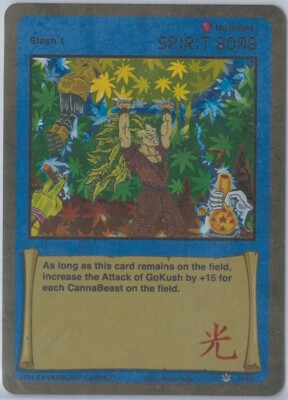 CannaBeast Hikari TCG Spirit Bomb Holo Card #72/86 CCG Pack Fresh! Moon ...