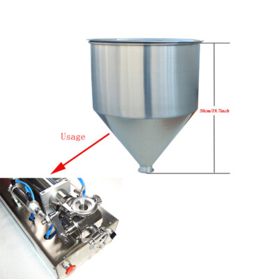 USA Stock! 50L Hopper For Paste Liquid Filling Machine Stainless Hopper ...