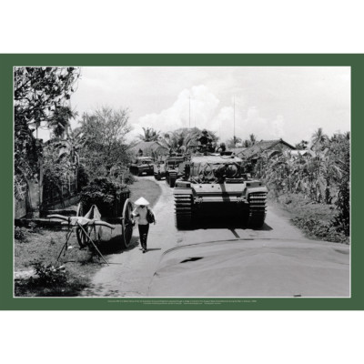 Aust Centurion Mk5/1 Battle Tank Art Print – In Vietnam village – 3 ...