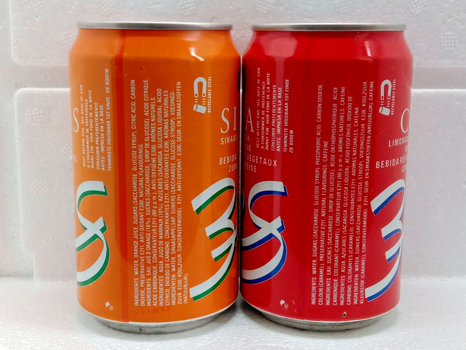 Empty Soda Cans 3ES COLA & SINAS 330 ml. Netherlands 1993 Top Open! - 2 ...