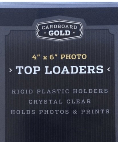 3 Count Cardboard Gold 4x6 Toploaders Rigid Card Holders Photos Prints ...