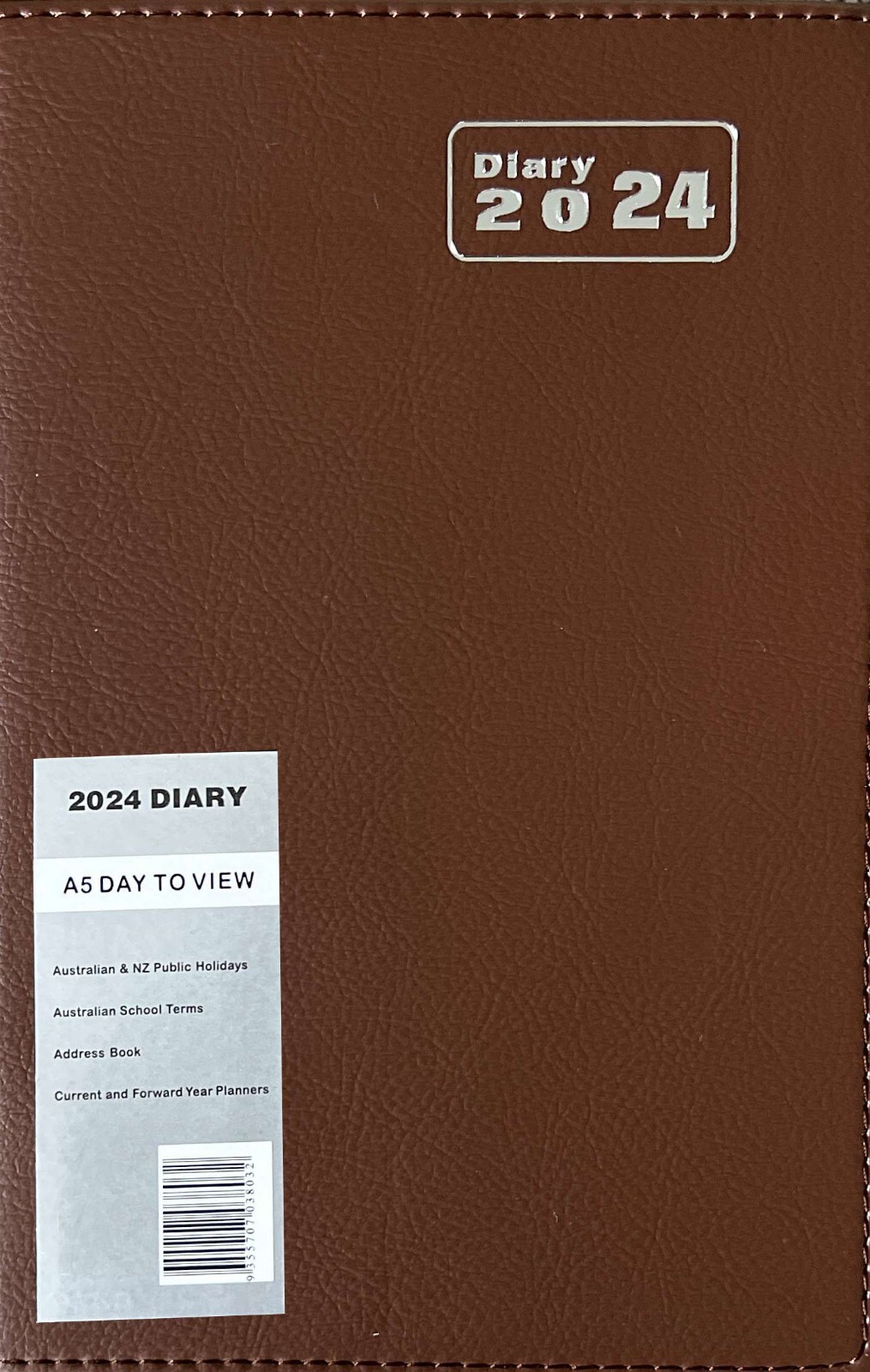 2024 Year Diary A5 Day to A Page BLACK BROWN Diary2024 Jan - Dec | eBay ...
