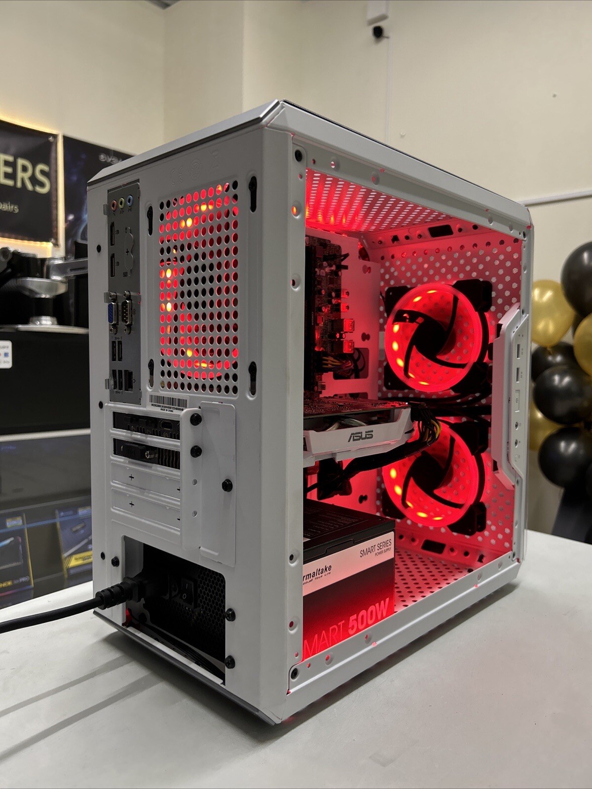 Custom ARGB Gaming PC Desktop Computer Intel I7 16GB 3TB 500GB SSD GTX ...