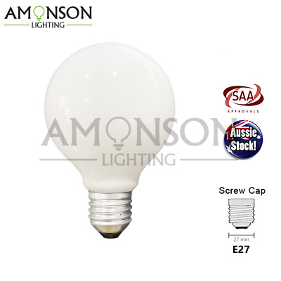 Amonson Lighting NEW E27 Screw Base 240V 40W G80 Incandescent Frosted ...
