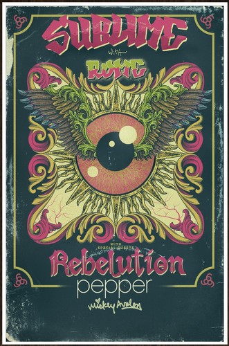 SUBLIME WITH ROME | REBELUTION | PEPPER Sirens Tour Ltd Ed RARE Poster ...