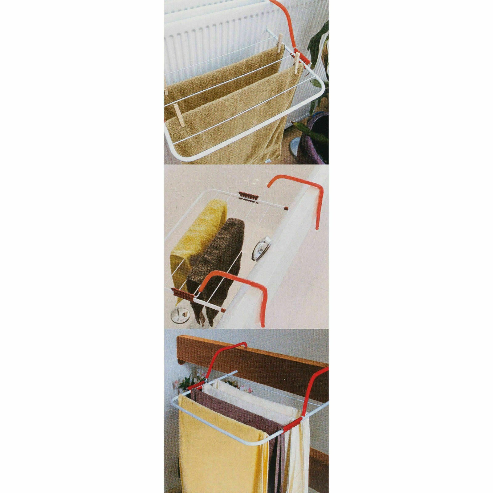 3M OVER RADIATOR CLOTHES LAUNDRY AIRER DRYER DRYING HANGING RACK ...