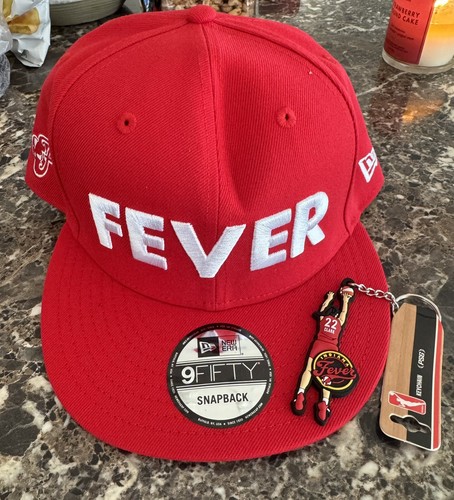 Adult Indiana Fever Rebel 9Fifty Hat in Red by New Era + Caitlyn Clark ...
