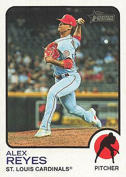 2022 Topps Heritage #103 Alex Reyes St. Louis Cardinals MLB Baseball ...