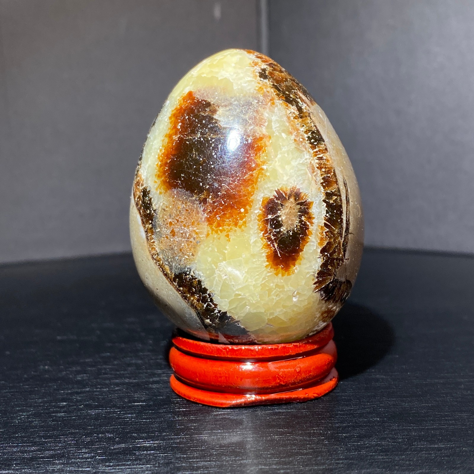 215G Natural turtle back stone dragon crystal ball quartz mineral ...