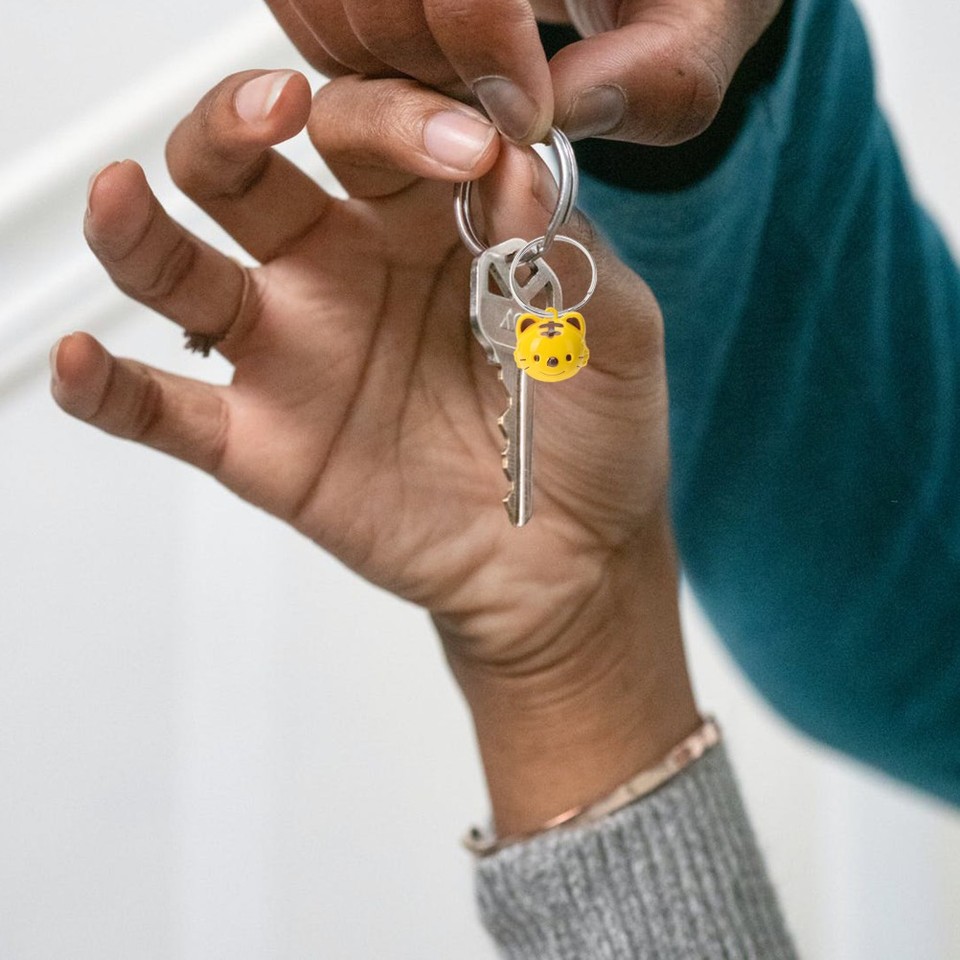 5 Pcs Stylish Iron Bell Pendants Tiger Shape Jewelry Supplies ...