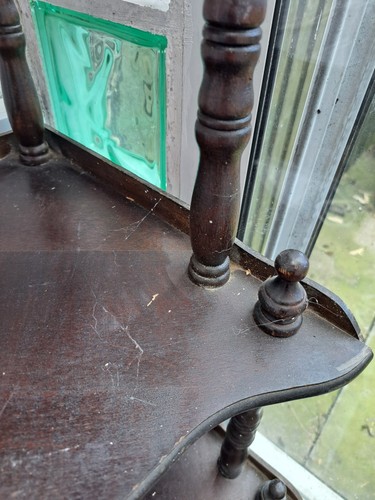 Wot not Corner Five Tier Display Stand Mahogany Shelving 134cm Tall ...