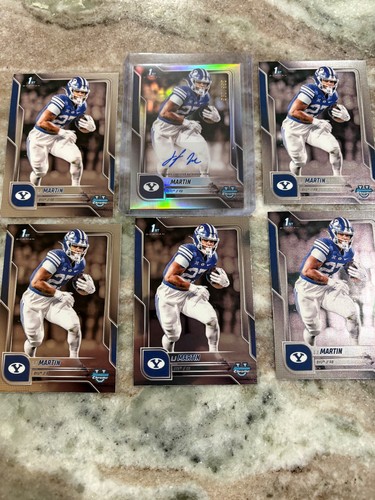 LJ Martin 2025 Bowman Chrome U 1st refractor Auto /299 and 5 base 1st ...