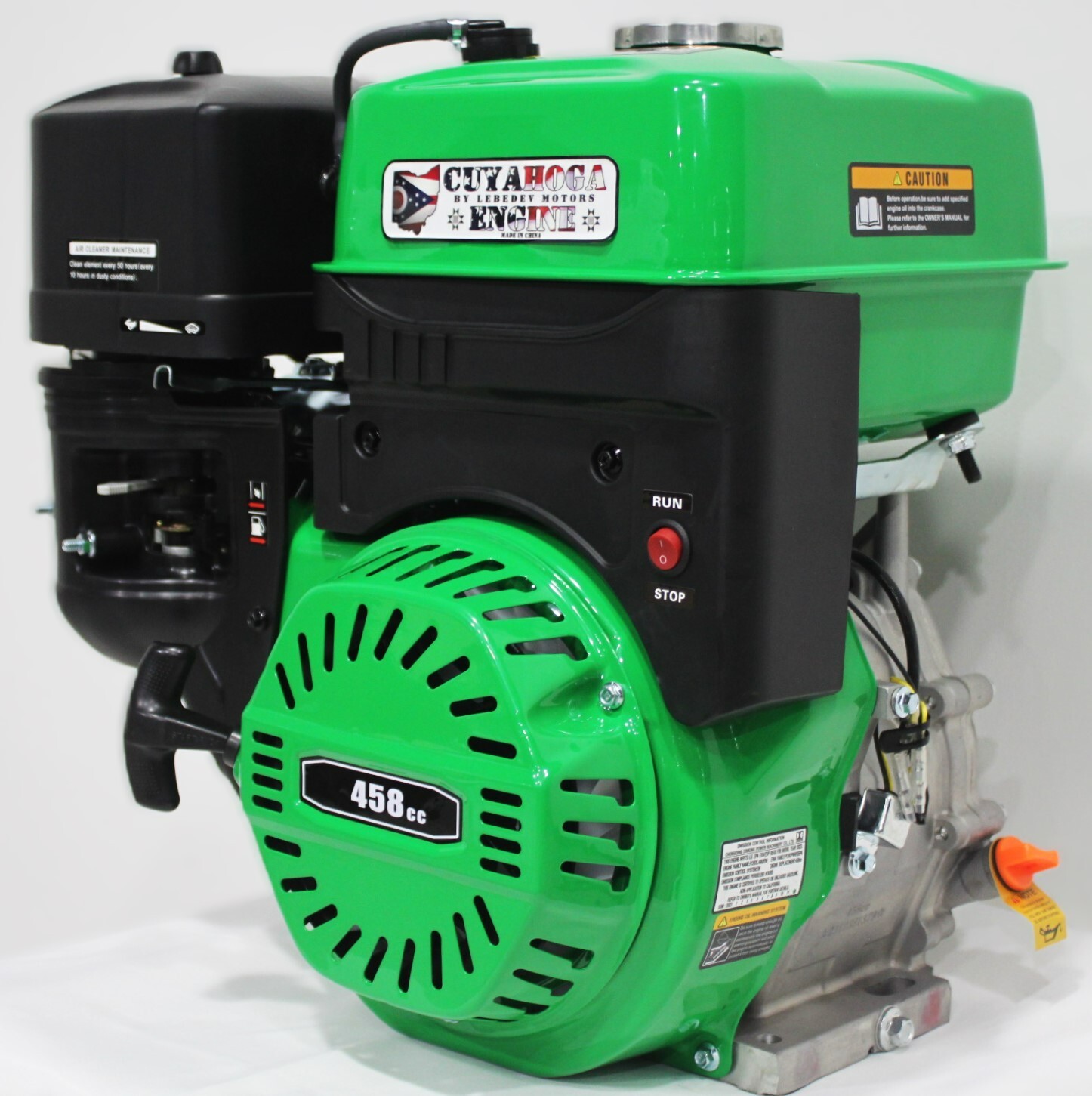 CUYAHOGA 18HP 460cc 1" Recoil Start Horizontal Gas Powered Engine Go ...
