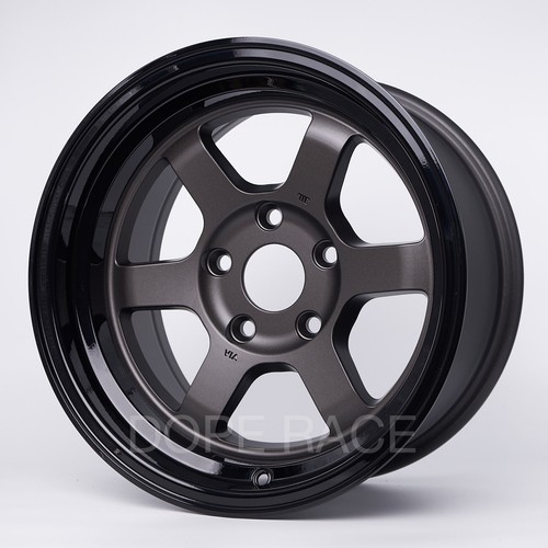 ROTA GRID V - 15x8, 0mm, 5x114, 73 Hub, FLAT GUN YMH BLK LIP, Wheels ...