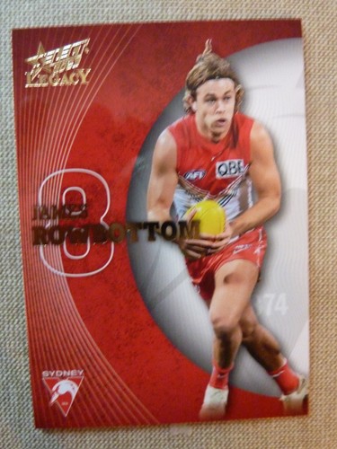 2023 SELECT LEGACY JAMES ROWBOTTOM SYDNEY SWANS COMMON CARD # 141 ...