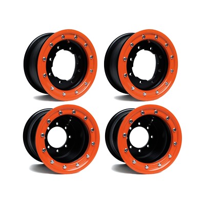Banshee Warrior 350 Front Rear Wheels Beadlock 10x5 9x8 Alba OEM Matte ...
