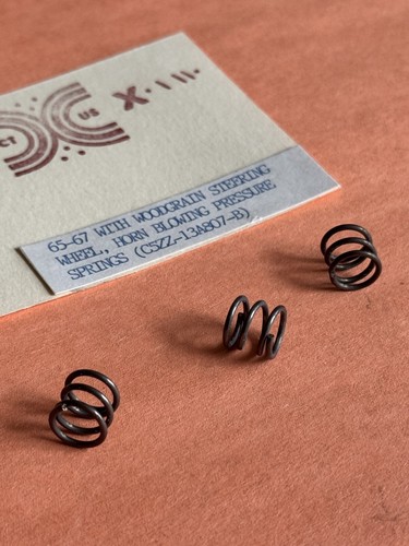 3X NOS 1965 1966 1967 Ford Mustang Horn-Blowing Pressure Springs C5ZZ ...