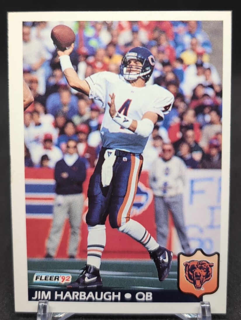 1992 Fleer Football Card #40 Jim Harbaugh Chicago Bears | eBay