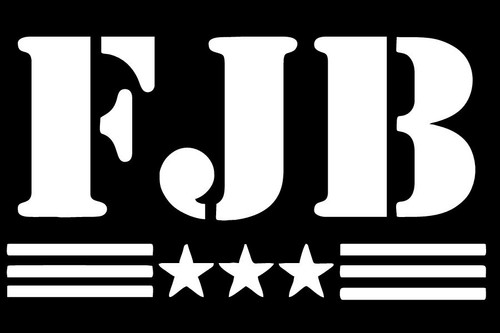 FJB,6in.x3in.white,decals stickers vinyl art,window decal | eBay