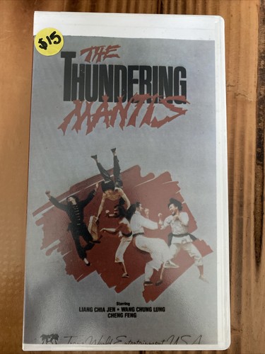THE THUNDERING MANTIS (VHS-1984)-KARATE-MARTIAL ARTS-ACTION CLAMSHELL ...