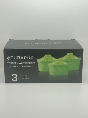 Turapur Hydrogen Water Filter 3 Pack Replacement Maxtra Comp + 2 EXTRA ...