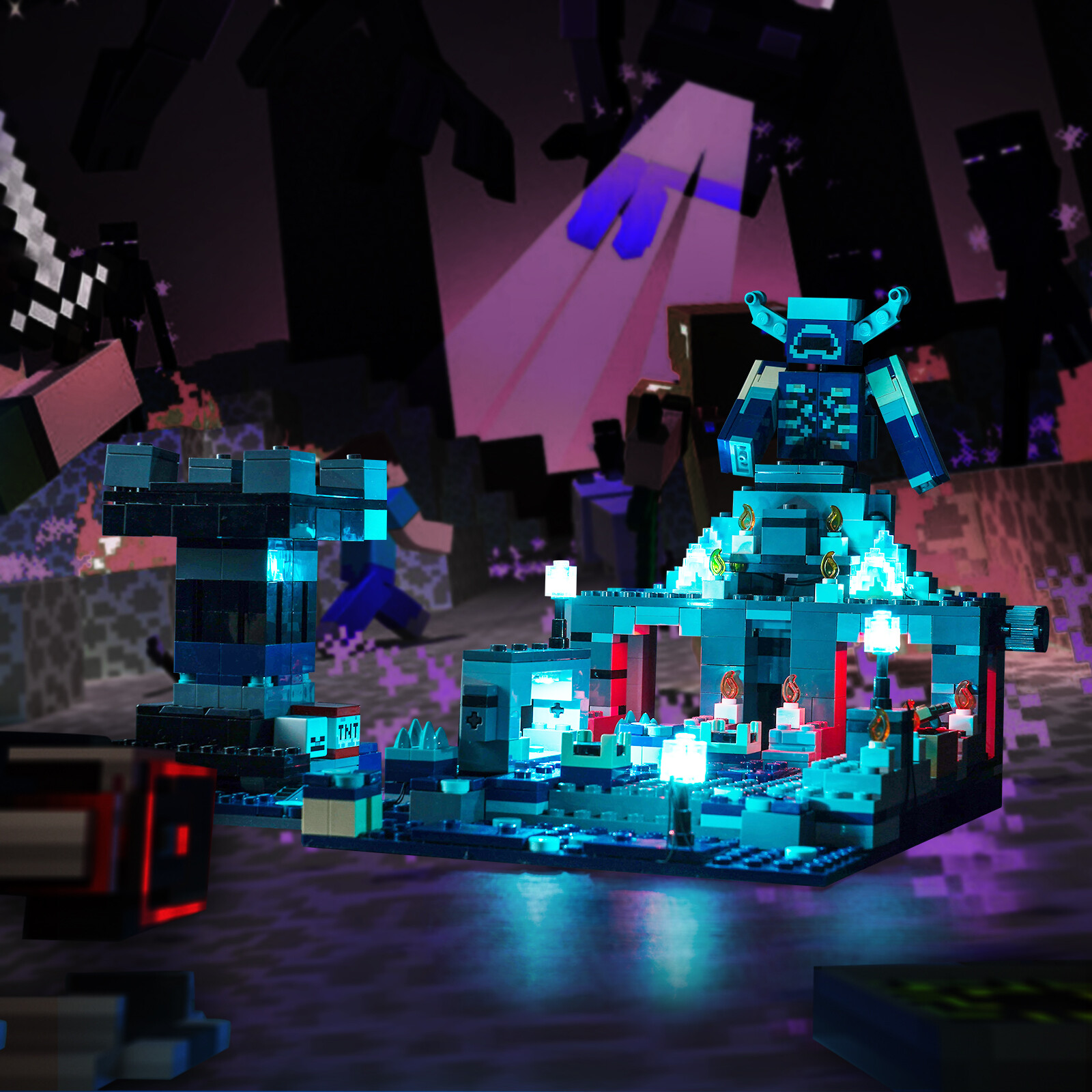 LED Light Kit for Lego 21246 Minecraft The Deep Dark Battle DIY Decor ...