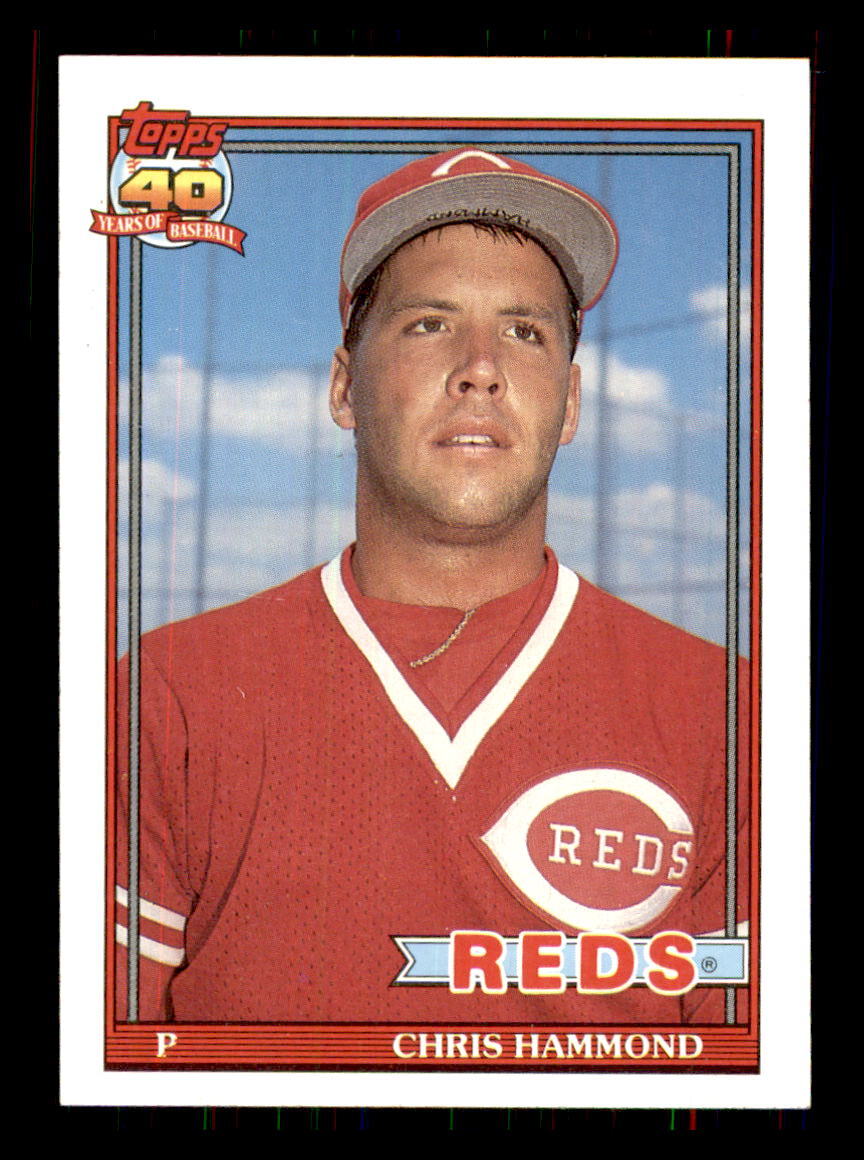1991 Baseball Topps Chris Hammond Cincinnati Reds #258 | eBay