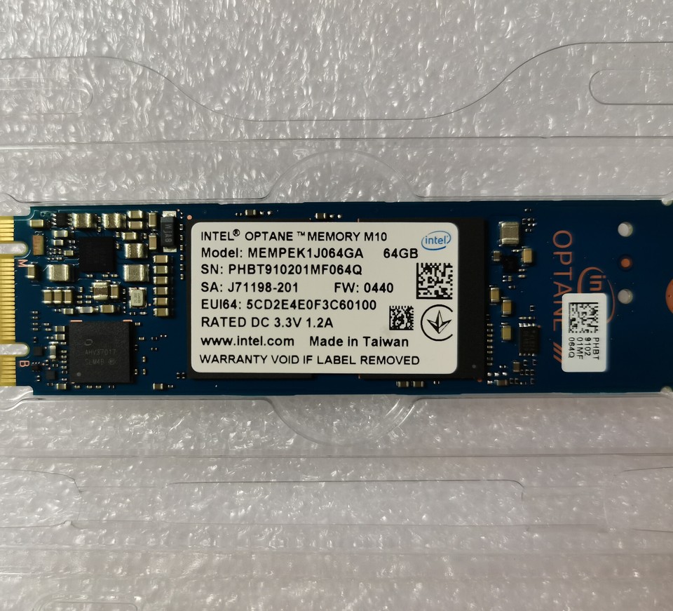 Intel OPTANE MEMORY M10 64GB MEMPEK1J064GA M.2 2280 PCIe 3.0 3D XPoint ...