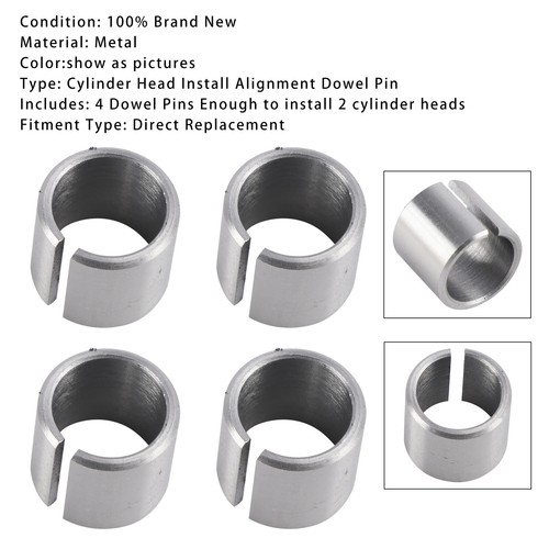 4pc LS Cylinder Head Install Alignment Dowel Pin Steel LT Gen 3 Gen 4 ...