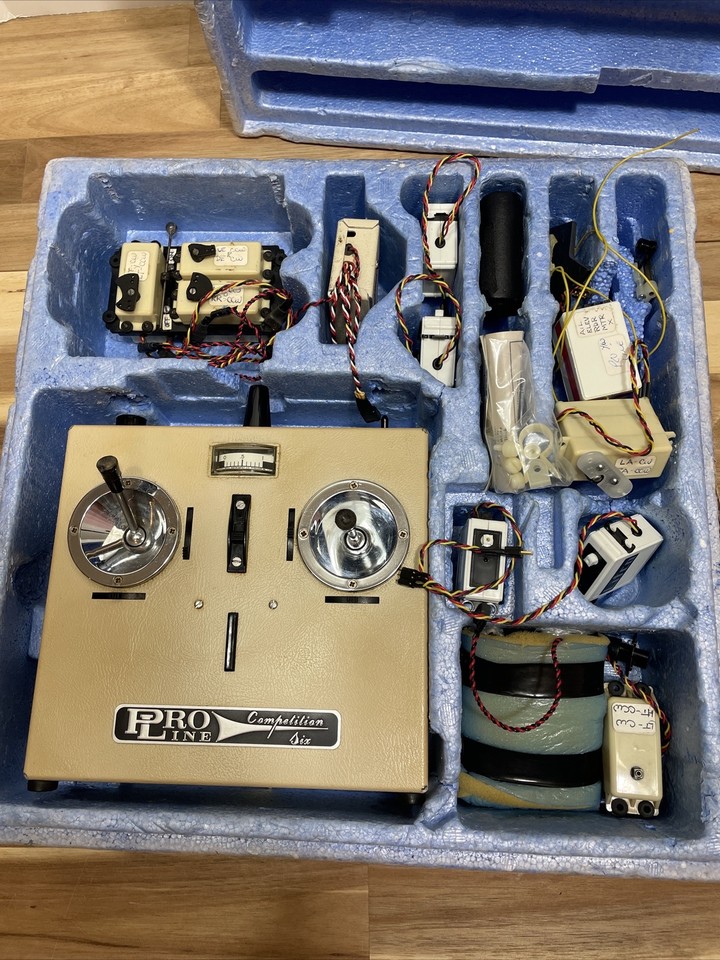 VINTAGE PRO-LINE COMPETITION SERIES TRANSMITTER RECEIVER R/C MODEL ...