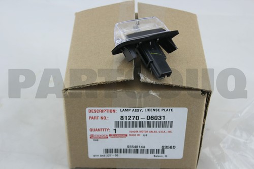 8127006031 Genuine Toyota LAMP ASSY, LICENSE PLATE 81270-06031 | eBay