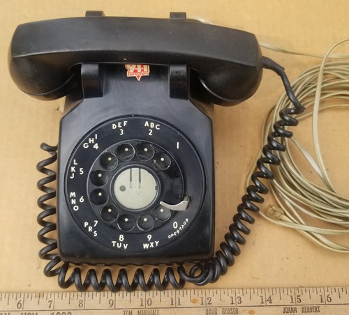 Rotary Phone 1974 C/D 500 Western Electric Black Vintage | eBay
