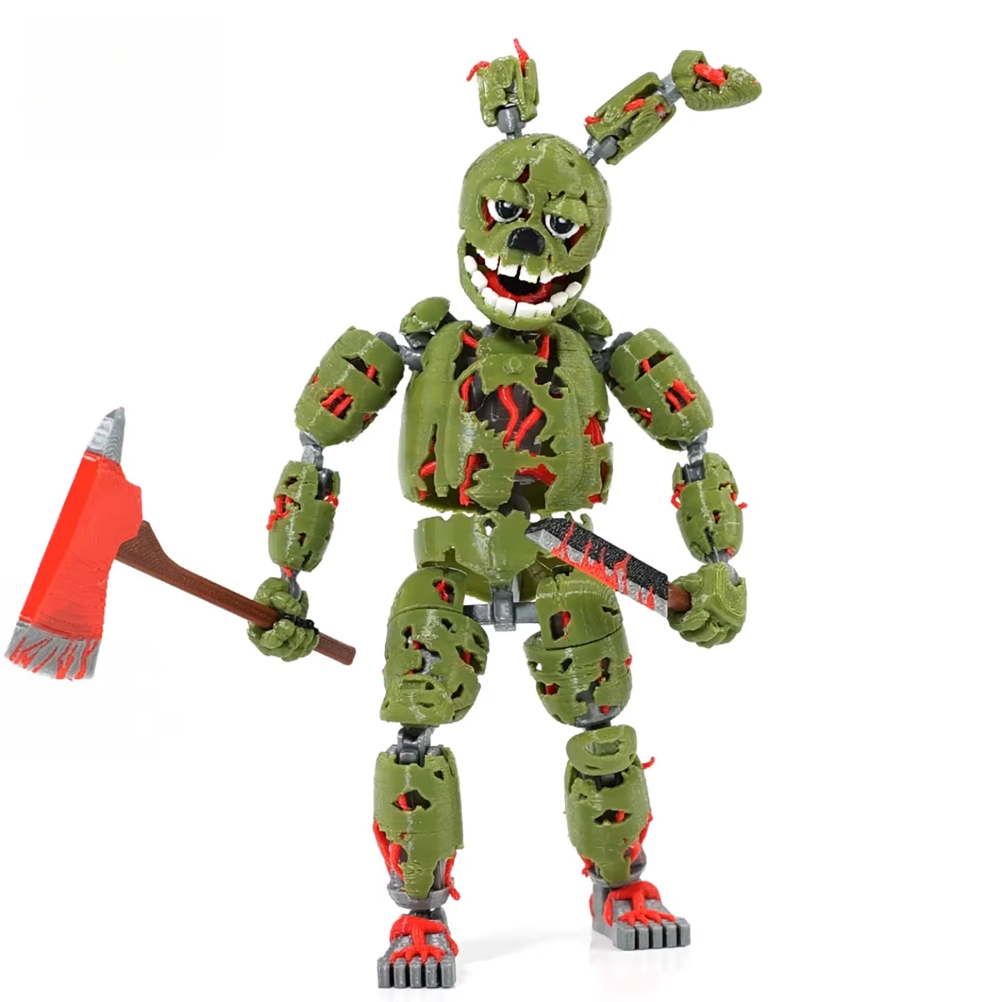 FNAF Freddy Fazbear'S Pizza Springtrap Toys 3D Printed Action Figures ...