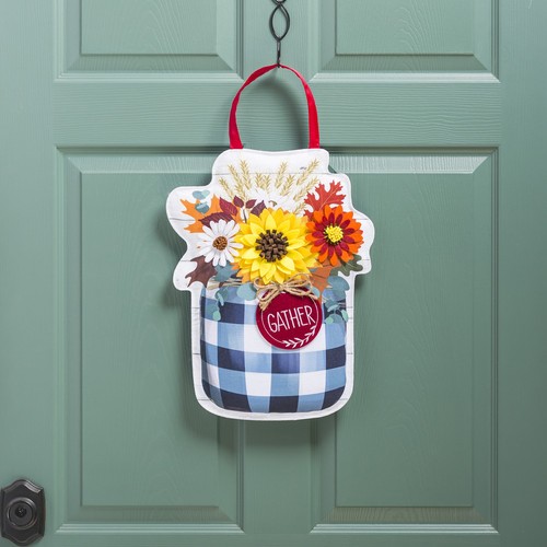 Fall Check Mason Jar Door D?cor | eBay