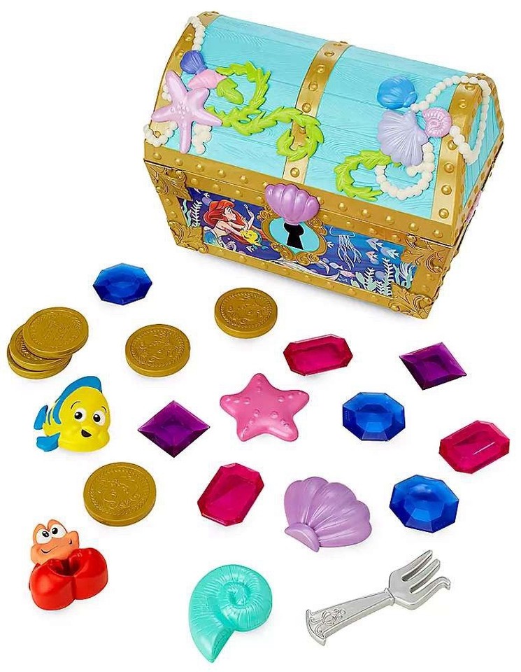 Disney The Little Mermaid Princess Ariel Treasure Dive Chest Play Set ...