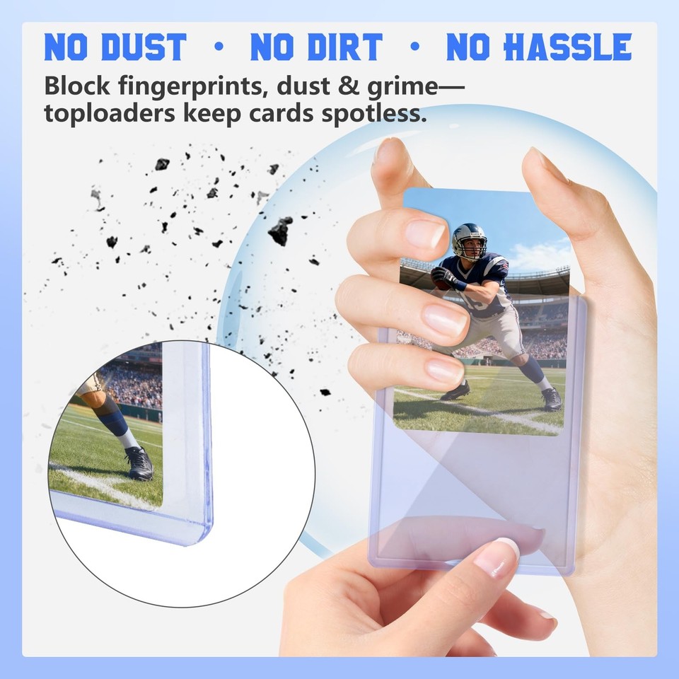 130PT Top Loader Thick Card Load Holder for Trading Cards 3 X 4 Sleeves ...