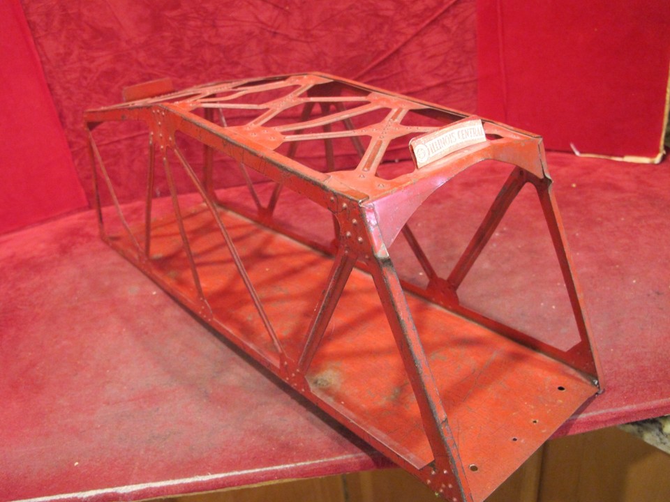 Vintage Marx Illinois Central Metal Train Truss Trestle Bridge #1320 ...