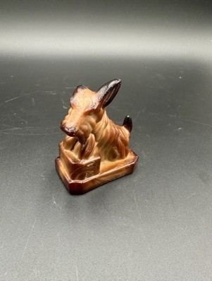Boyd Art Glass JB Scottie Dog Brown Slag Glass Scotty Dog Scottish ...